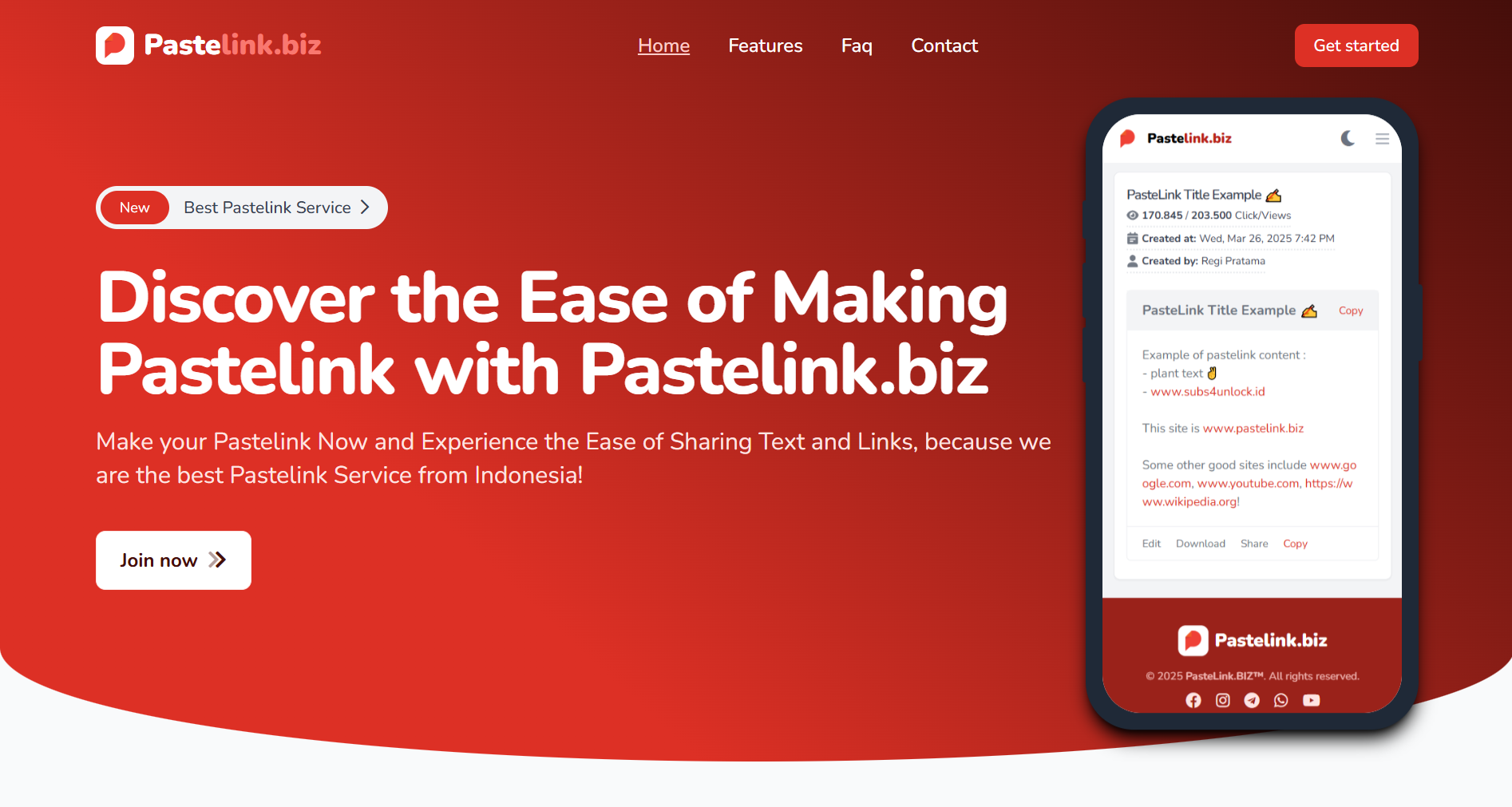 Pastelink.biz - Free Pastelink Service